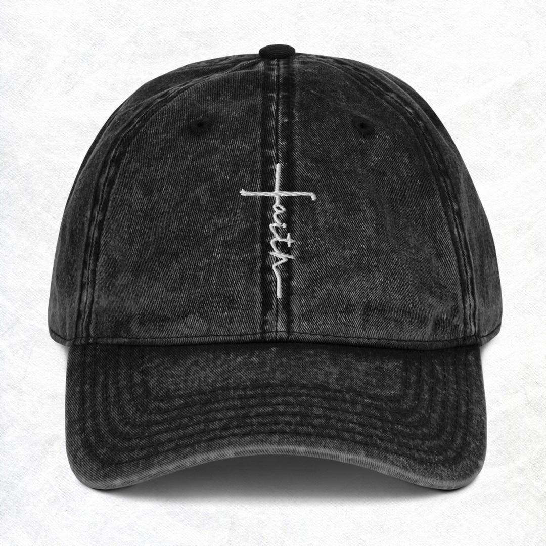 Faith Cross Hat, Holy Cross Hat, Jesus Hat, Christian Hat, Cross Cap ...