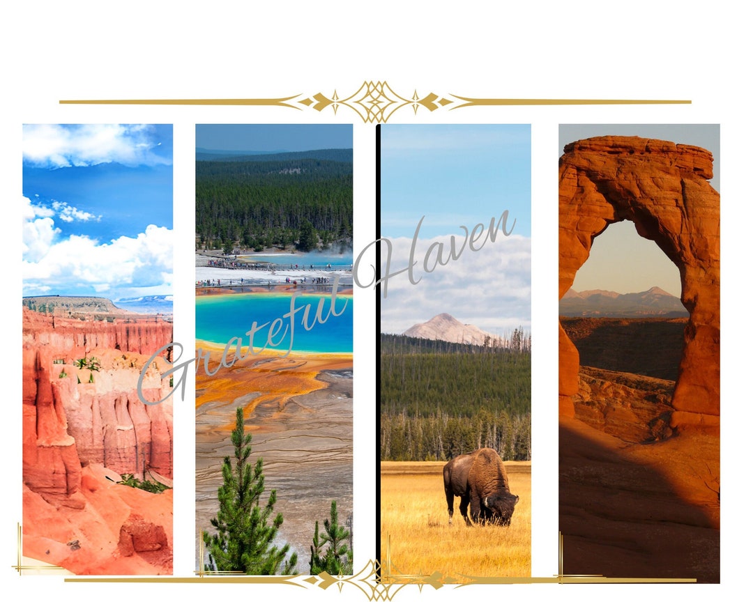 Bookmarks NEW Printable 12 National Park Bookmarks Instant Digital ...