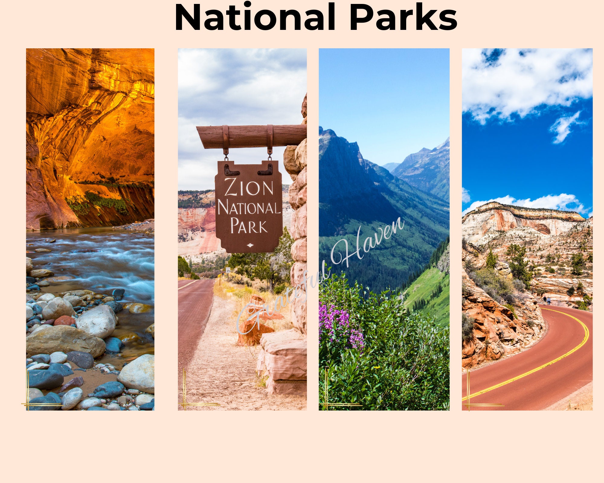 Printable Bookmarks 12 National Park Bookmarks Instant Digital Download ...