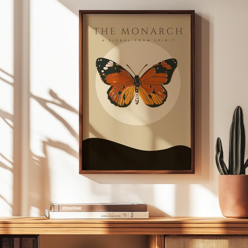 Monarch Butterfly Spirit Print, Monarch Butterfly Digital, Butterfly ...