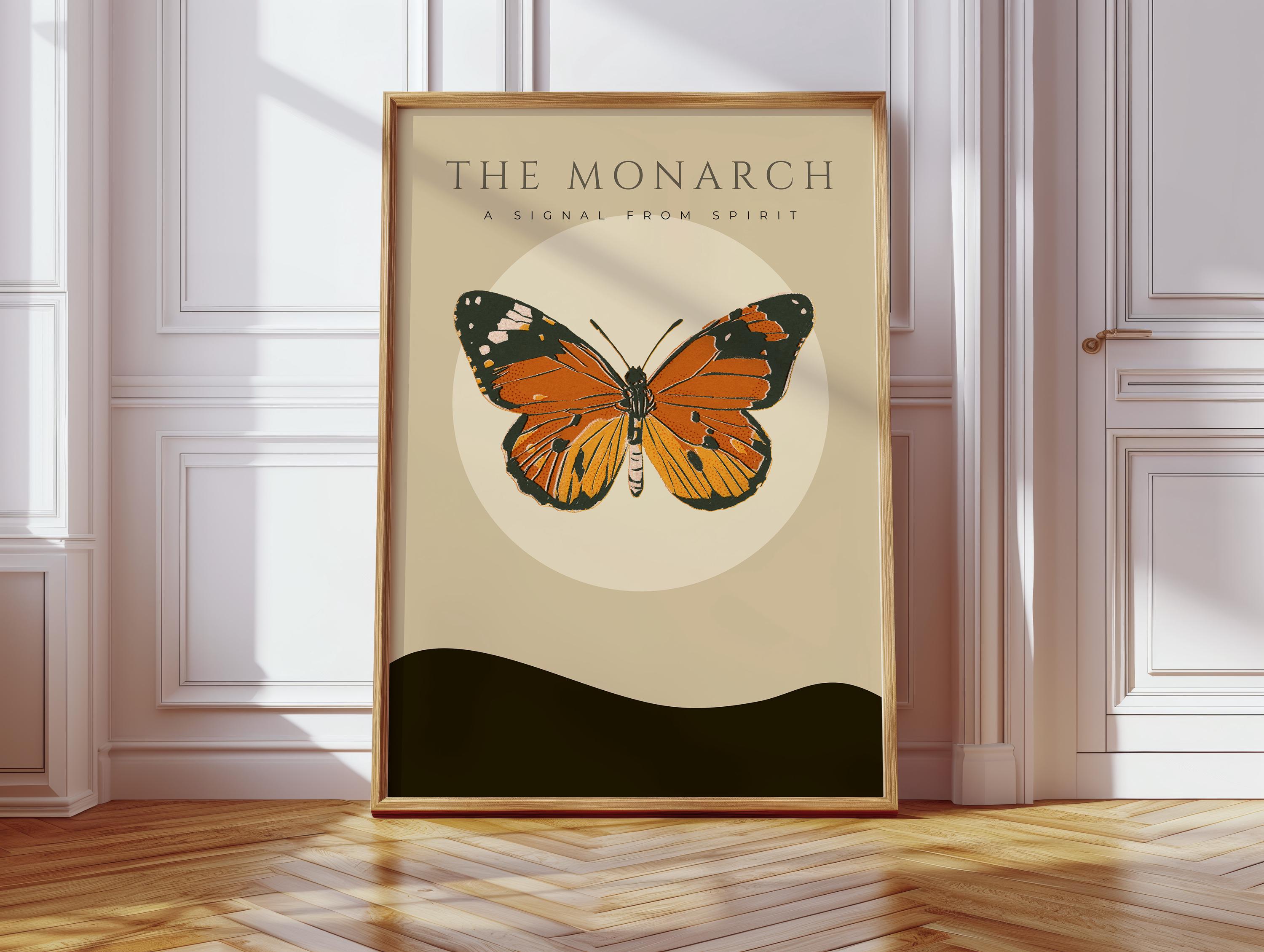 Monarch Butterfly Spirit Print, Monarch Butterfly Digital, Butterfly ...