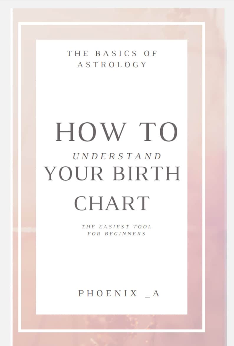 How to Read Your Birth Chart for Beginners - Etsy Australia