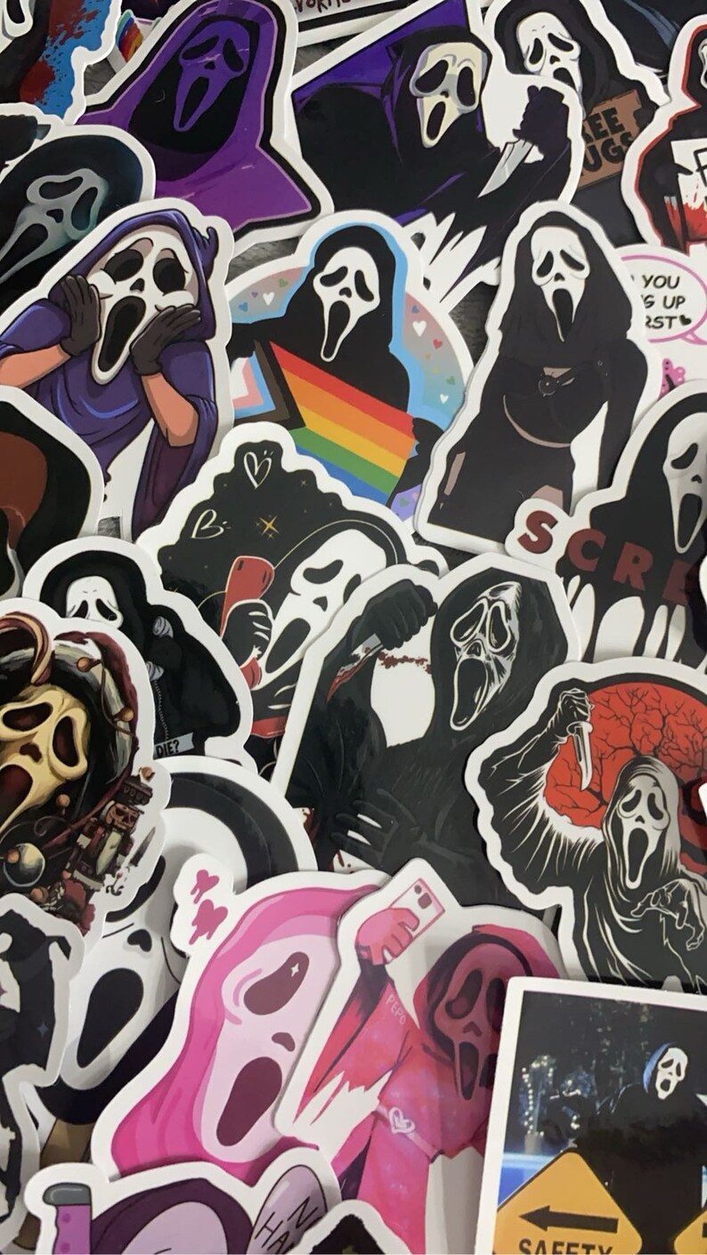 Ghostface Sticker Pack - Etsy