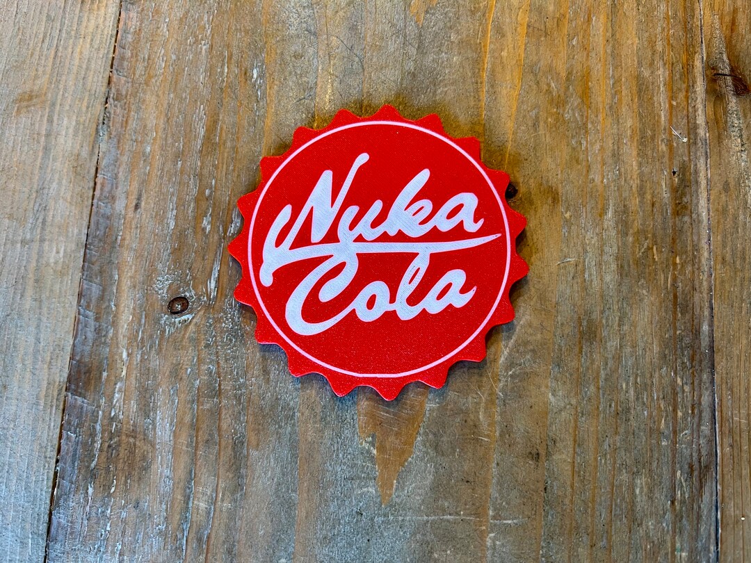 Fallout Nuke Cola Bottle Caps,pack of 4 Drinks Coasters, 3D Printed ...
