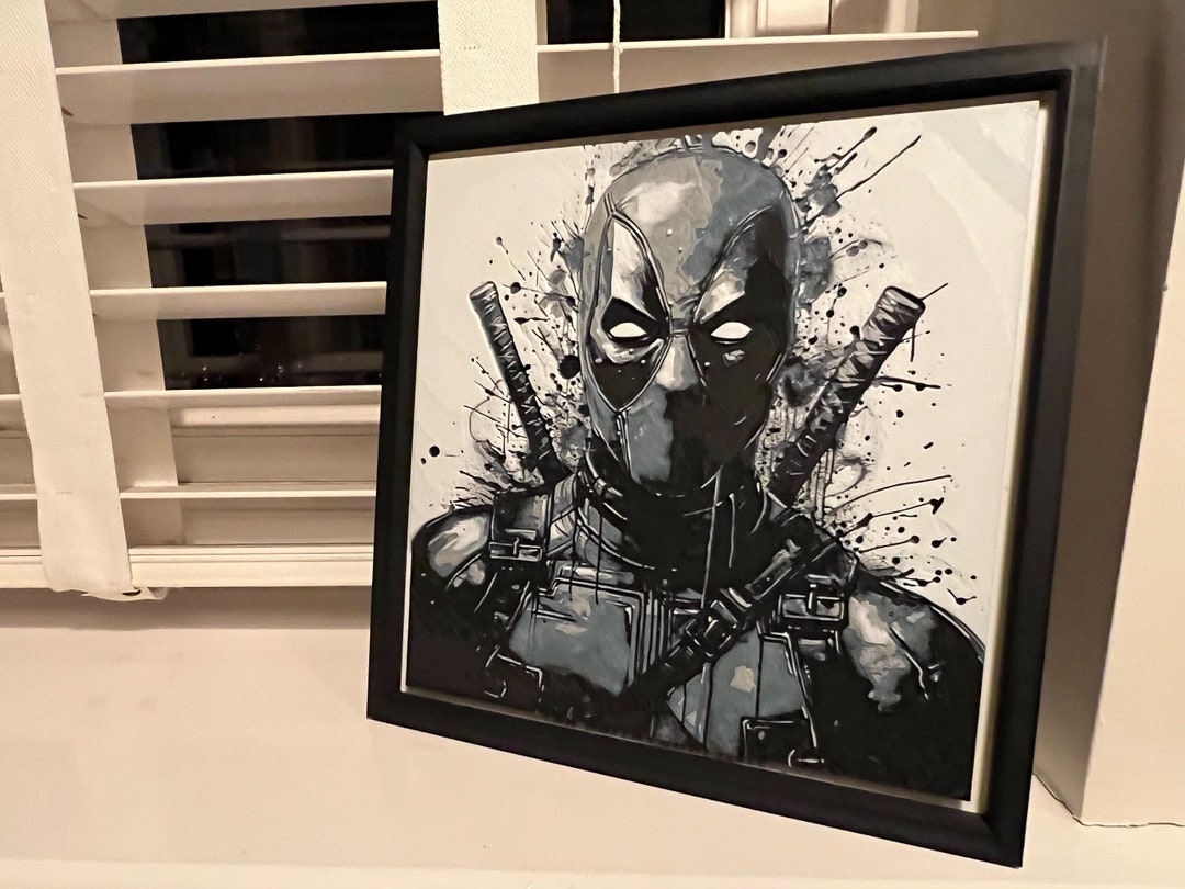 Deadpool 3D Printed Hueforge Picture, Deadpool Style, Mural, Decoration ...