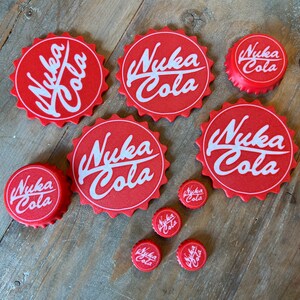 Fallout Nuke Cola Bottle Caps,pack of 4 Drinks Coasters, 3D Printed ...