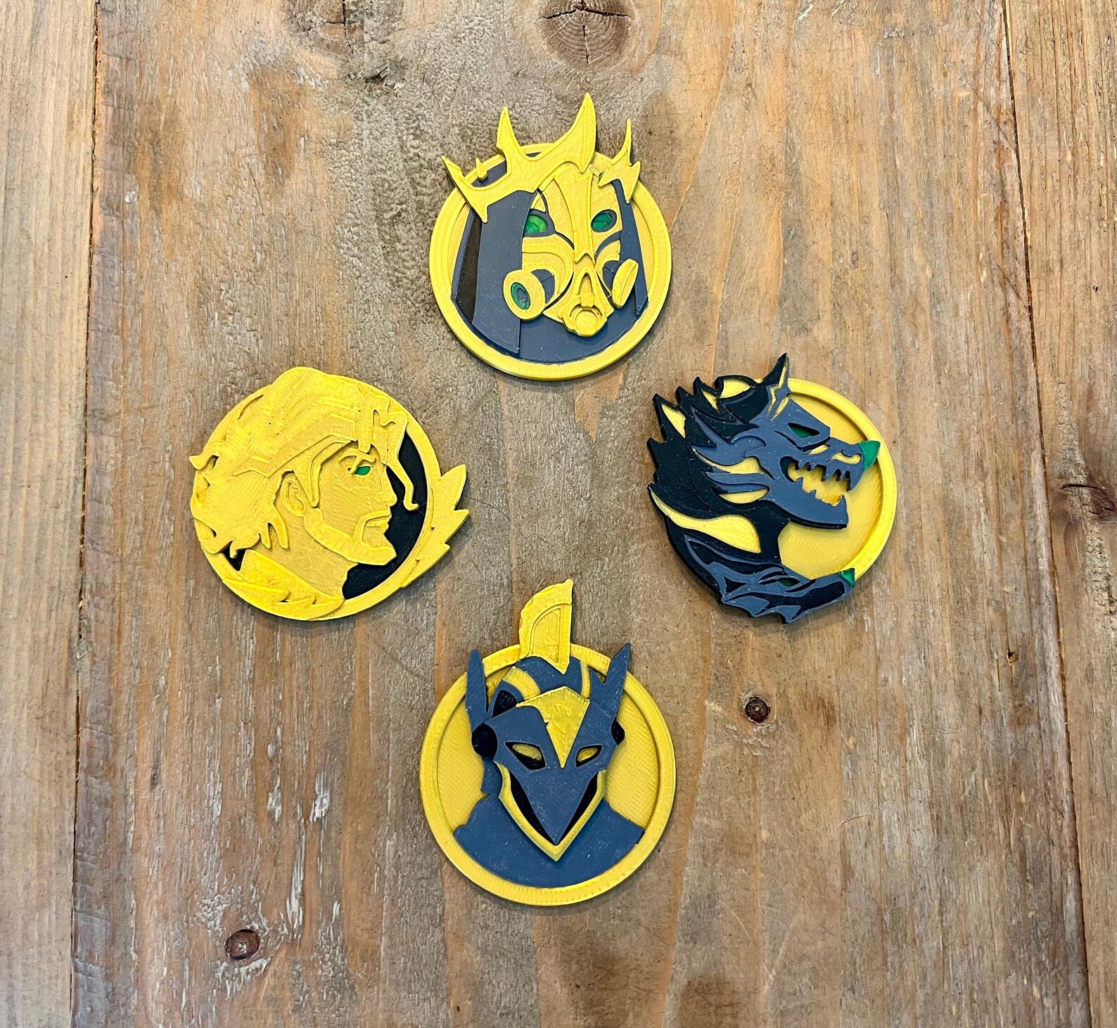 Pack of 5 Fortnight Style Chapter 5 Season 1 Boss Society Medallions ...