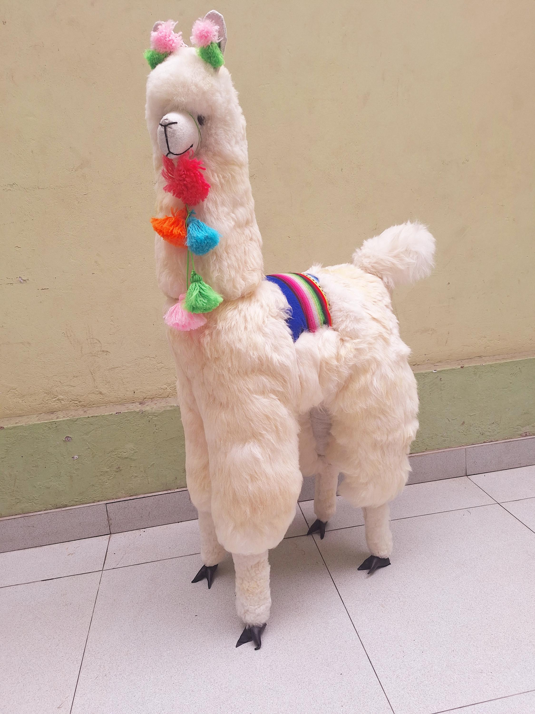 Big Alpaca Fur Toy - Handmade - Alpaca Big Stuffed Animal - Large ...