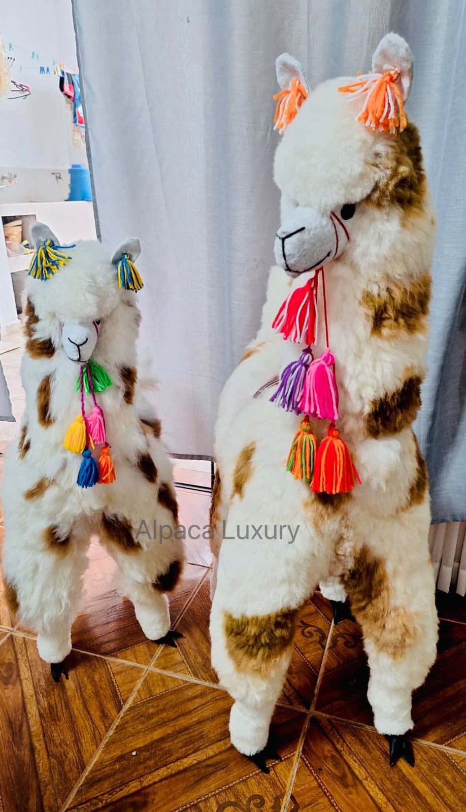 Big Alpaca Fur Toy - Handmade - Alpaca Big Stuffed Animal - Large ...