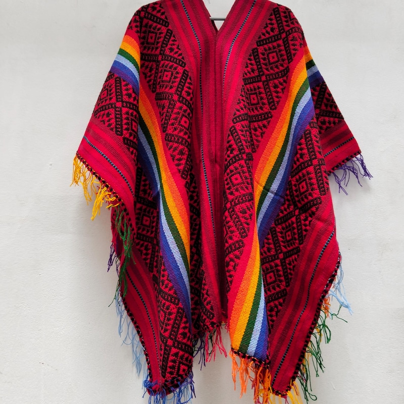 Peruvian Poncho - Etsy