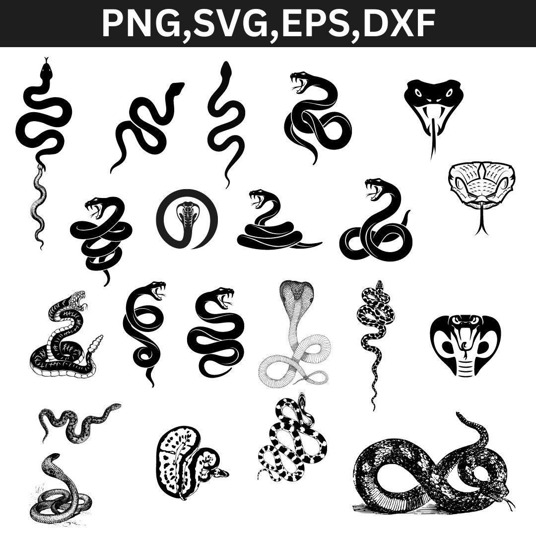 Snake Svg, Reptile Svg, Snake Silhouette Svg, Python Svg, Anaconda ...