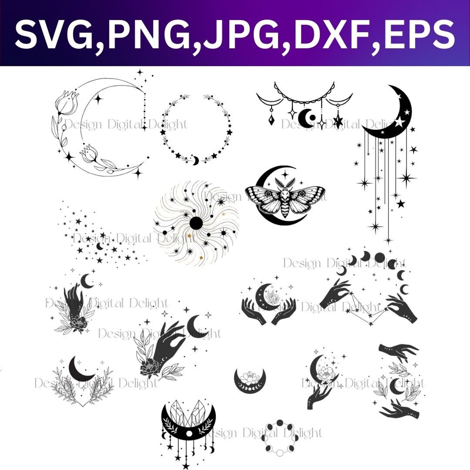 Moon SVG, Solar Eclipse Svg, Eclipse Svg, Astronomy Svg, Cut File ...