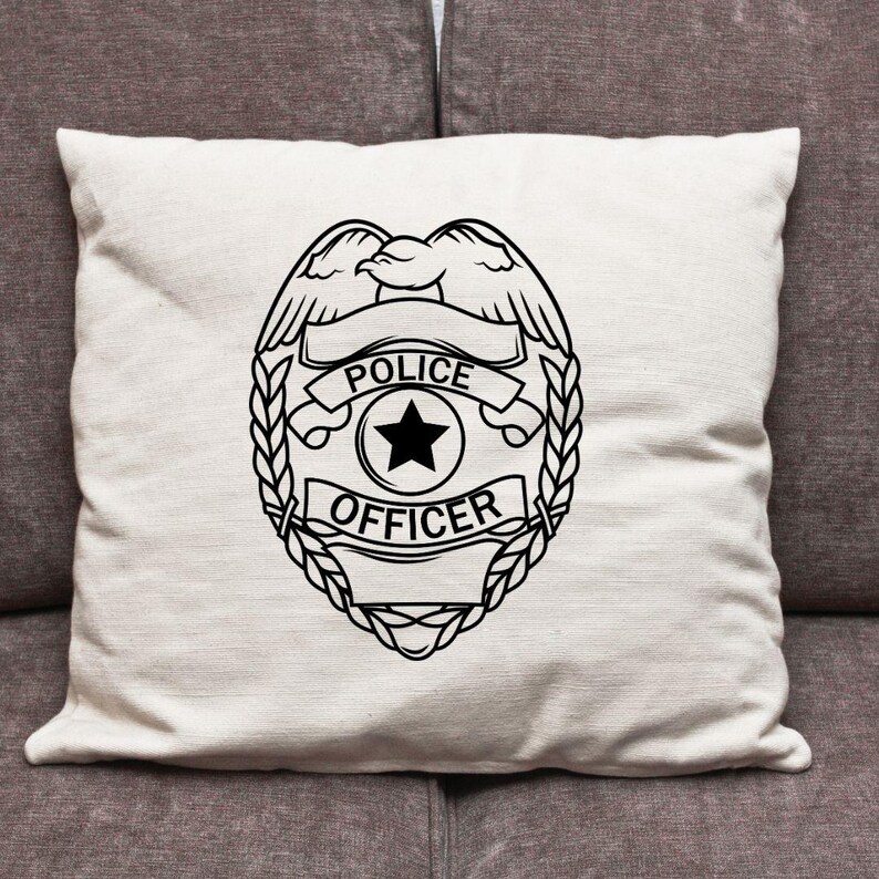 Police Badge Svg, Back the Blue Svg, Police Badge Outline Silhouette ...