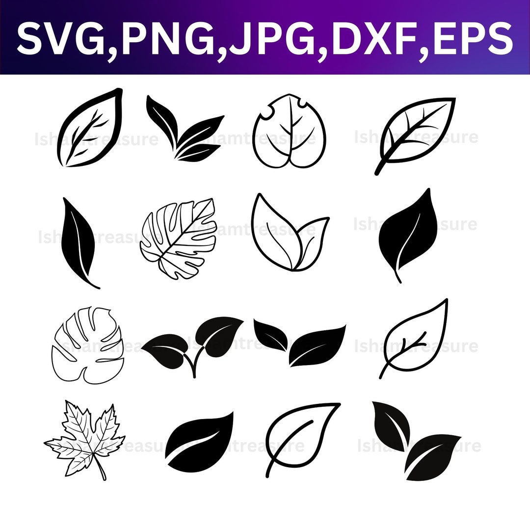 LEAF SVG Bundle, Leaf Clipart, Leaf Svg Cut Files for Cricut, LEAVES ...
