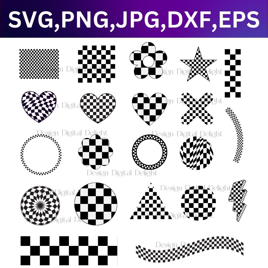 Checkered Bundle SVG, Instant Download, Checkered Pattern Svg, Bundle ...