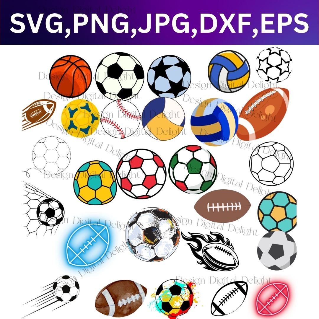 Football SVG Bundle, Football SVG, Cut File, Cricut, Clip Art ...
