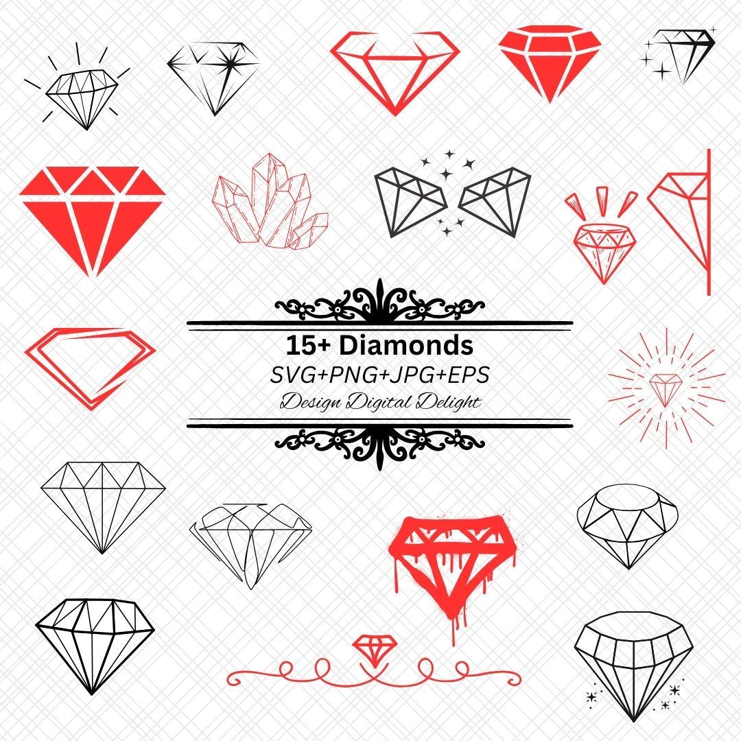 DIAMOND SVG, Diamond SVG Files, Svg Files, Diamond Vector, Cricut ...