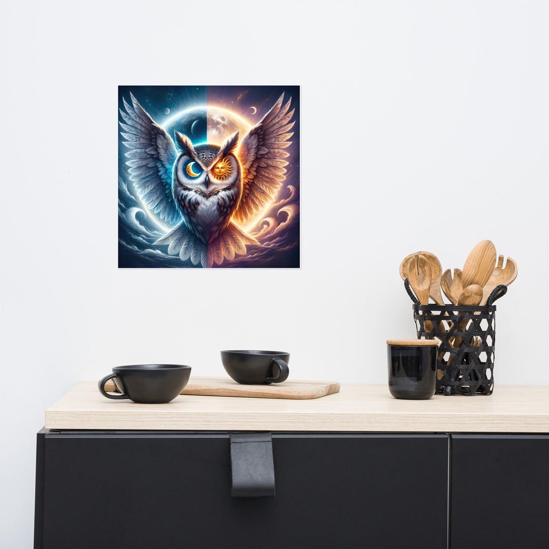 Magical Owl Poster | Museum-quality Thick Matte Paper | Custom Print on ...