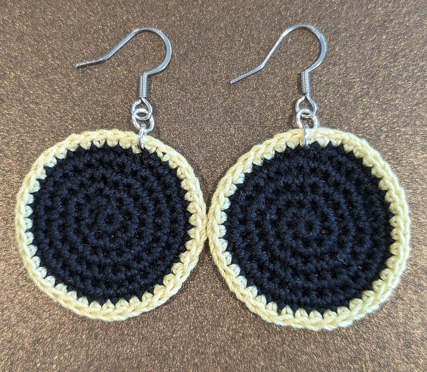 Crochet Solar Eclipse Earrings - Etsy