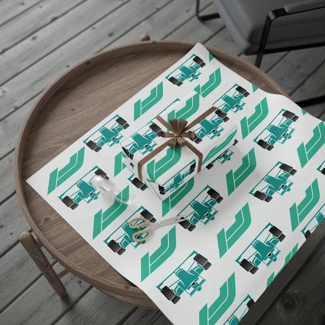 Mercedes F1 Team Colors Wrapping Paper - Etsy