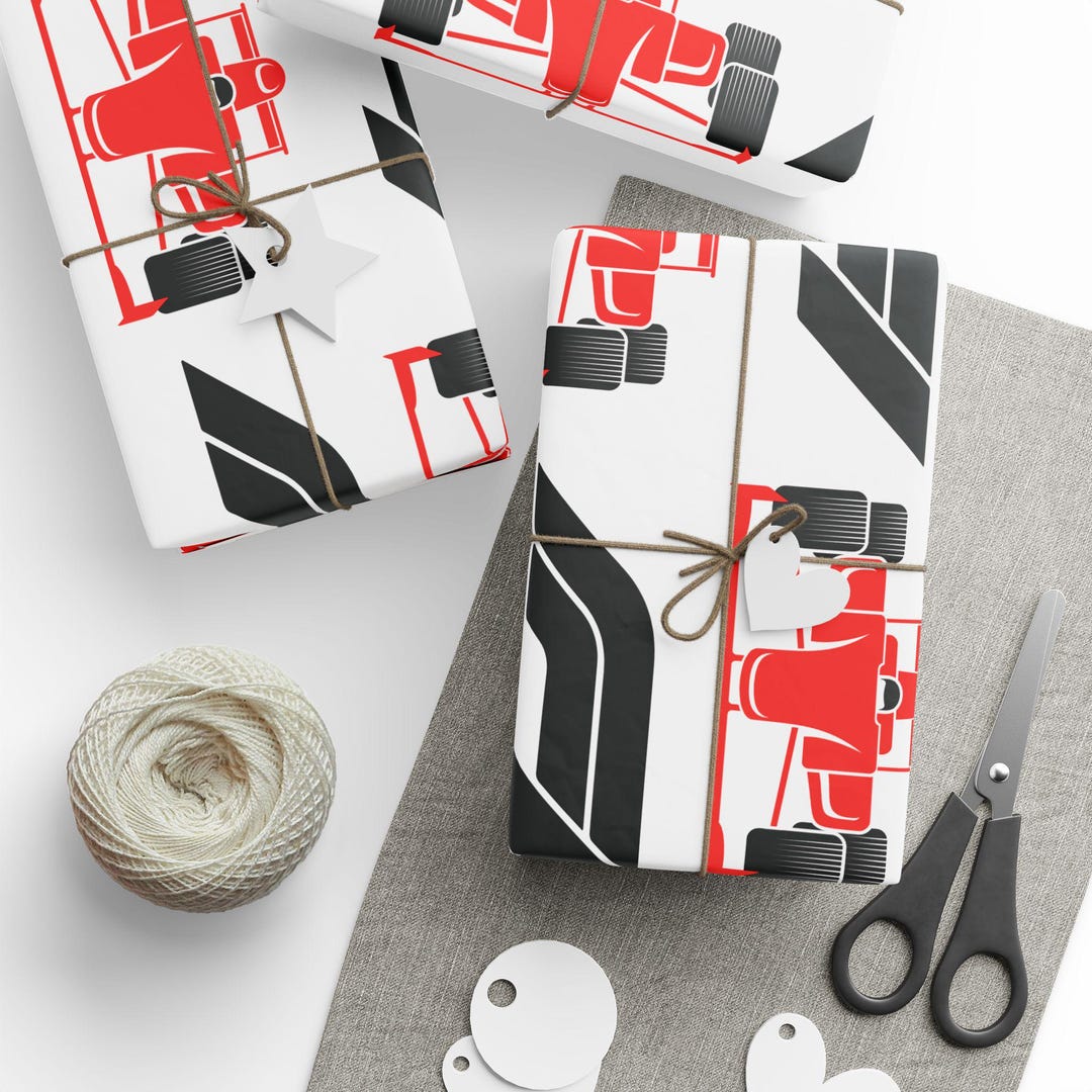 Ferrari F1 Team Colors Wrapping Paper - Etsy