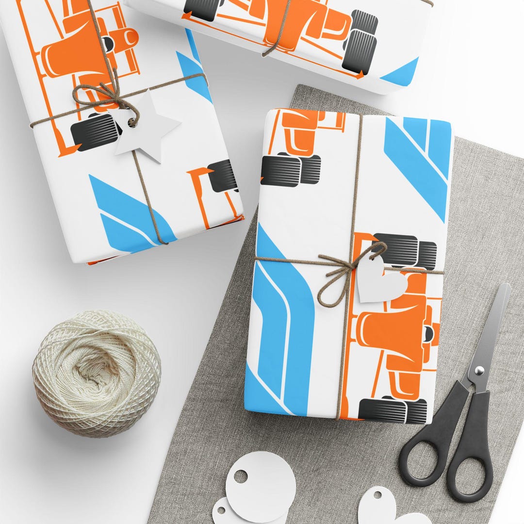 Mclaren F1 Team Colors Wrapping Paper - Etsy