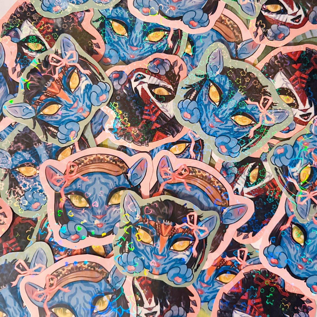 AFOP Kitty Stickers - Etsy