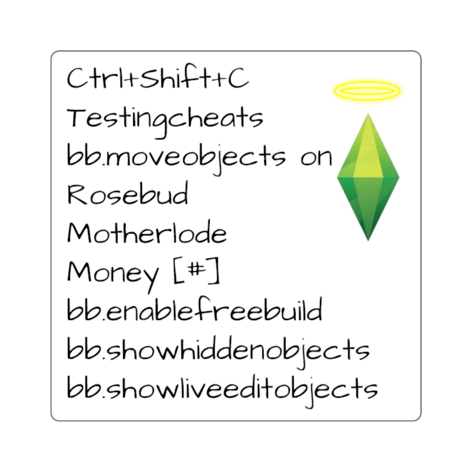Sims Cheats Sticker Cheat Cheatguide Stickers Decorate Laptop Sims4 ...