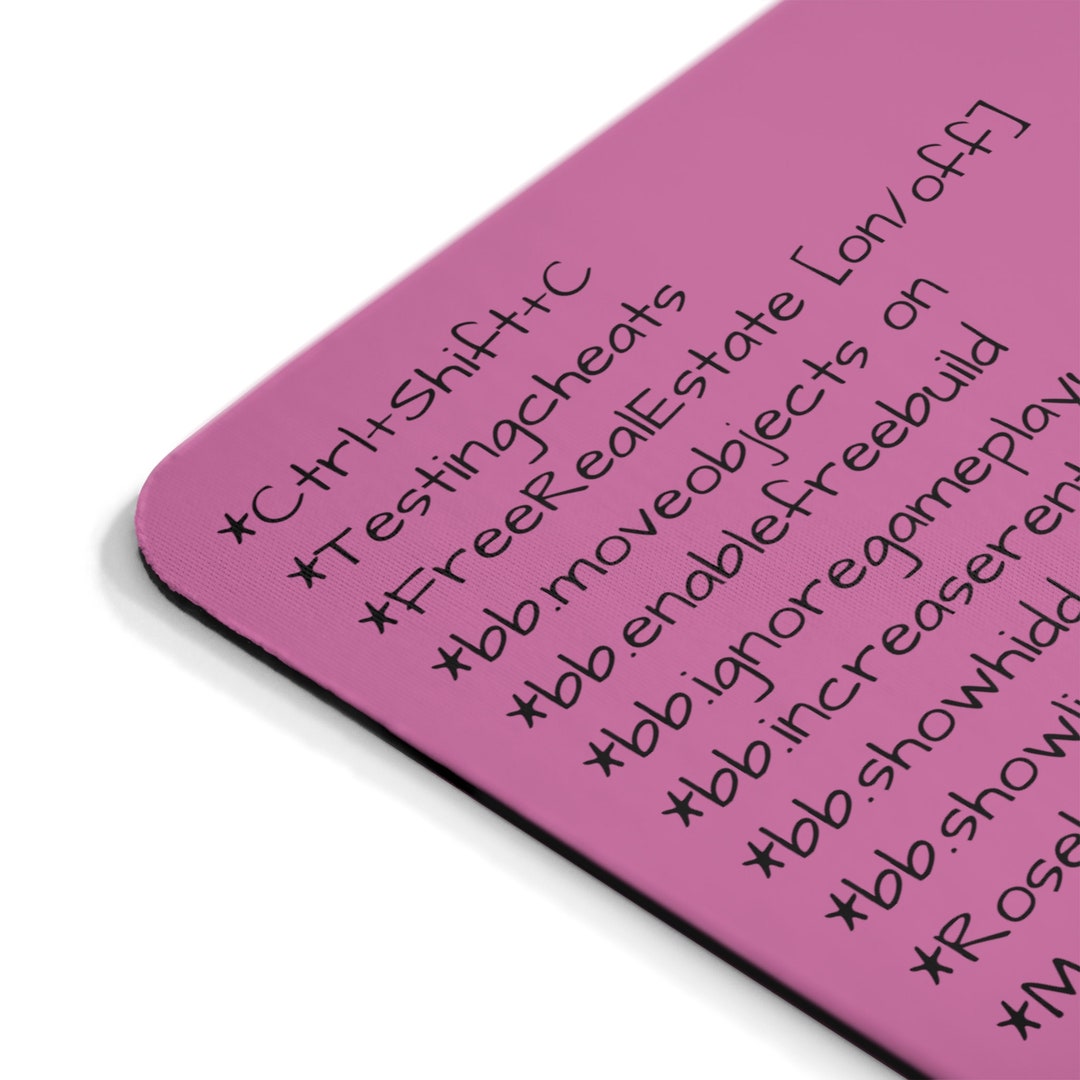 Sims Mouse Pad Sims4 Cheats Crystal Cheatcodes Gaming Fan Cute Funny ...