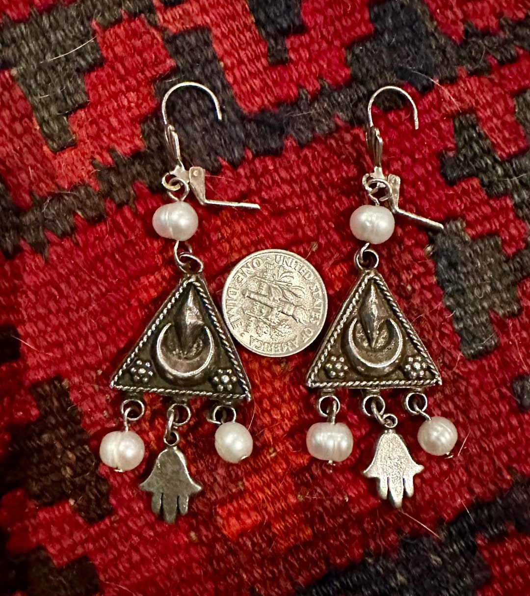 Stunning and Powerful: Antique Talisman Gypsy Sterling Silver Pearl ...