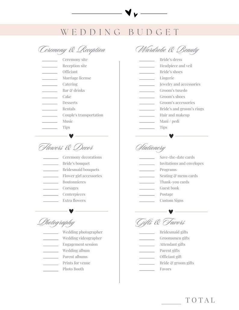 Wedding Budget, Wedding Checklist, Bridal Budget Breakdown, Wedding ...