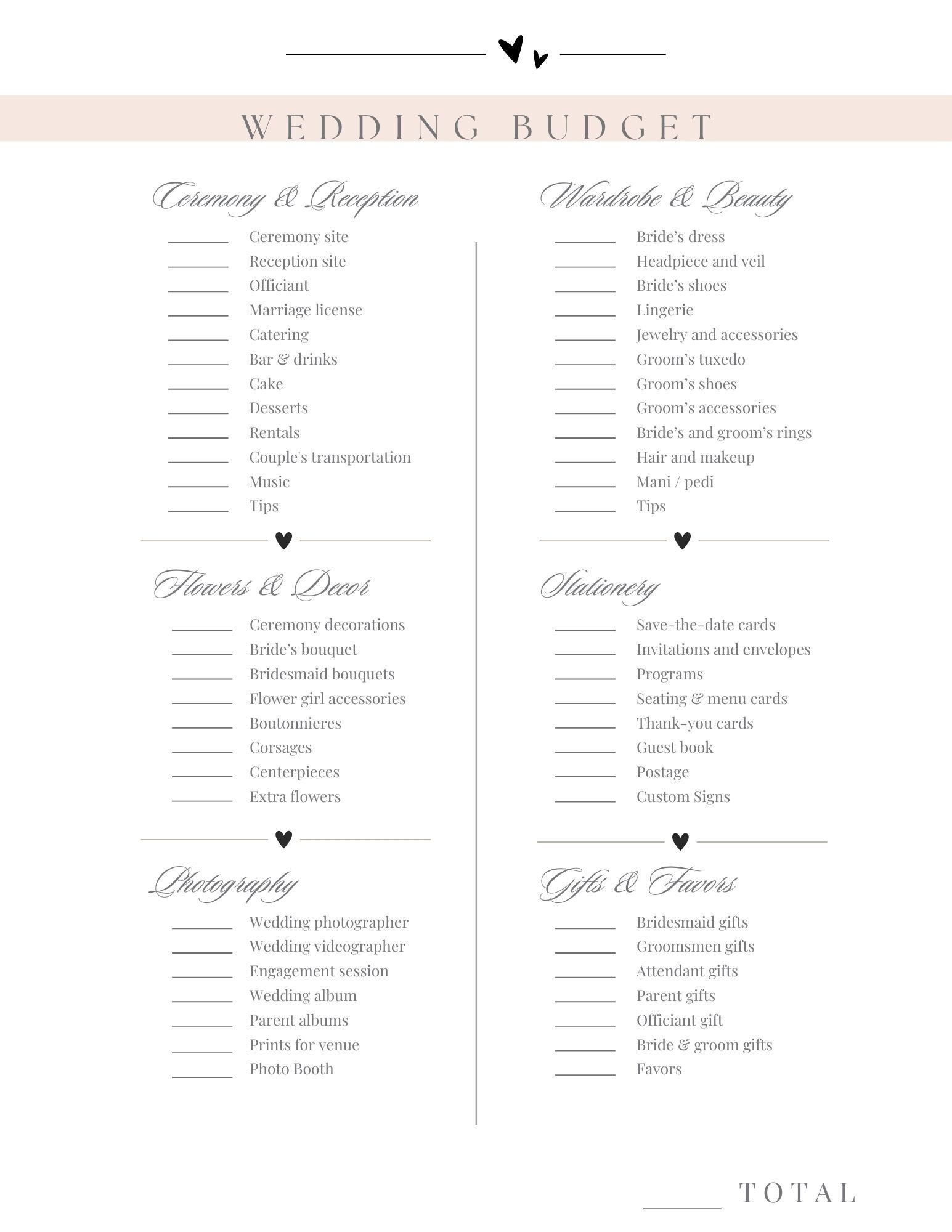 Wedding Budget, Wedding Checklist, Bridal Budget Breakdown, Wedding ...