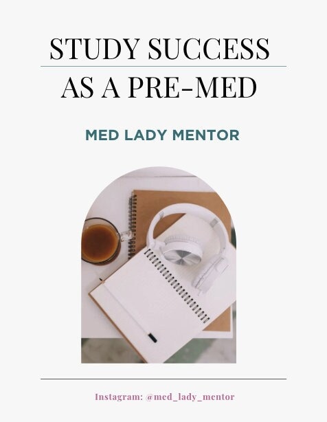 Pre-med Study Success Guide - Etsy