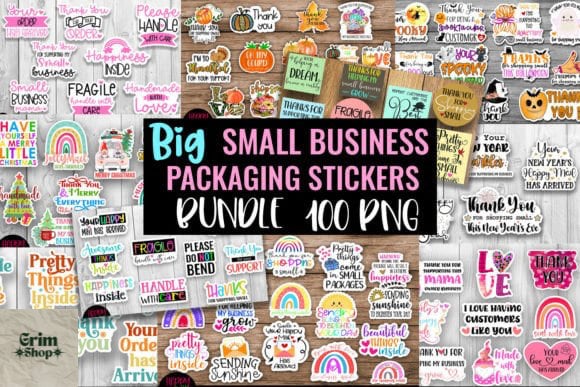 100 Retro Thermal Label Design Bundle, for All Seasons, Printable ...