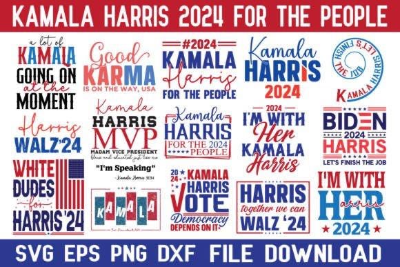 Mega Pack Kamala Harris 2024 Bundle, Kamala Png, Kamala Harris Png ...