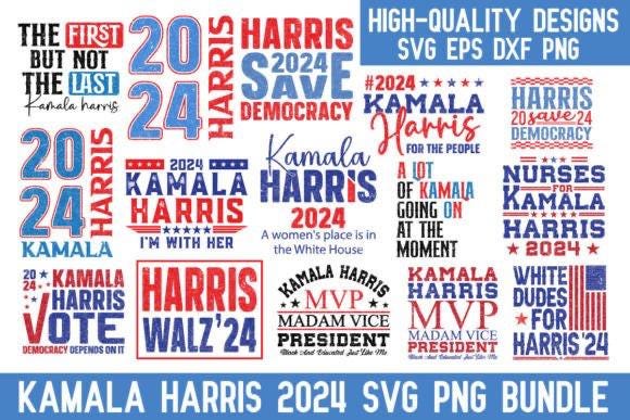 Mega Pack Kamala Harris 2024 Bundle, Kamala Png, Kamala Harris Png ...