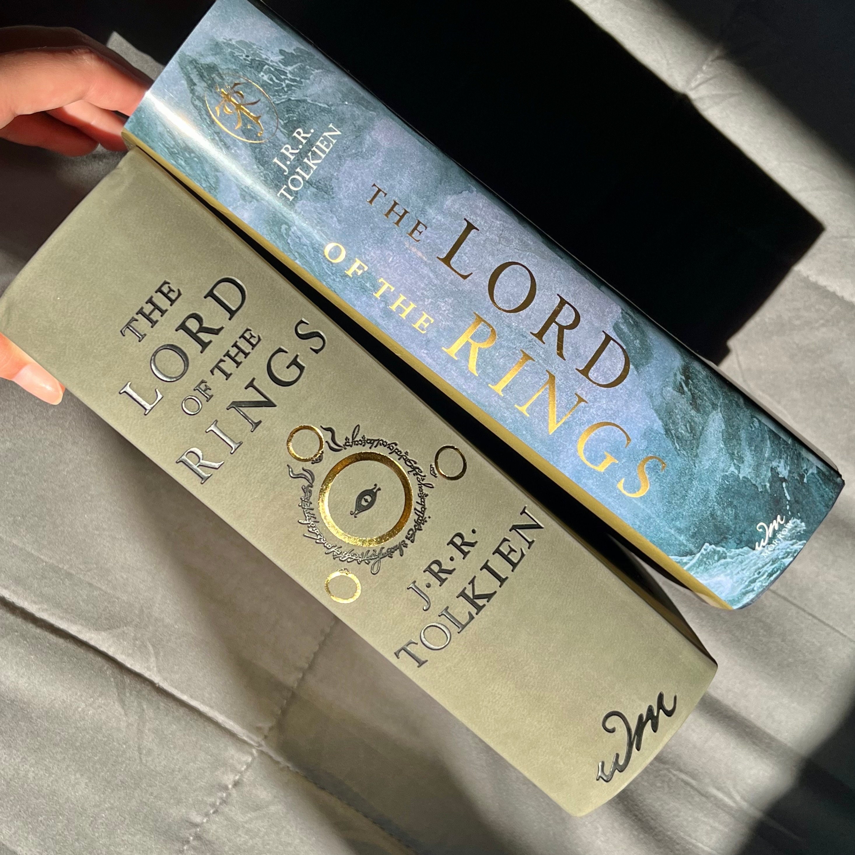 The Lord of the Rings Triple Fore-edge Book Painting - the Shire, Minas ...