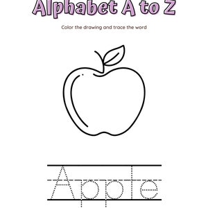 Alphabet Coloring Pages, A-Z Printable Animal Coloring Pages, Preschool ...