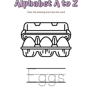 Alphabet Coloring Pages, A-Z Printable Animal Coloring Pages, Preschool ...