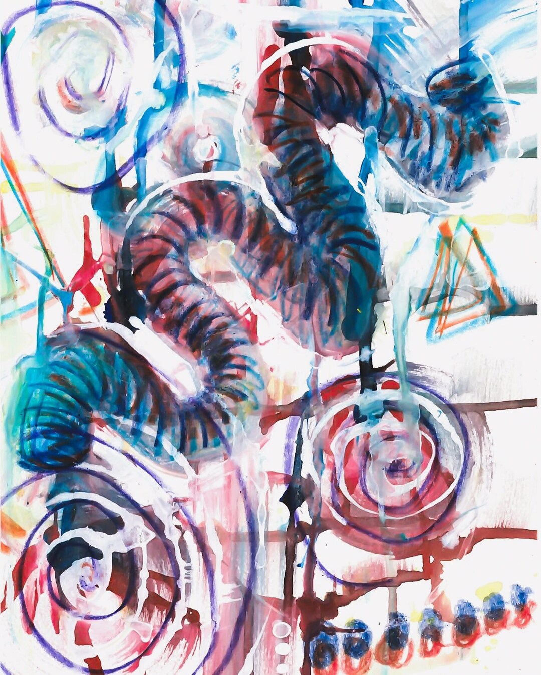 Worm Abstract Art Print - Etsy