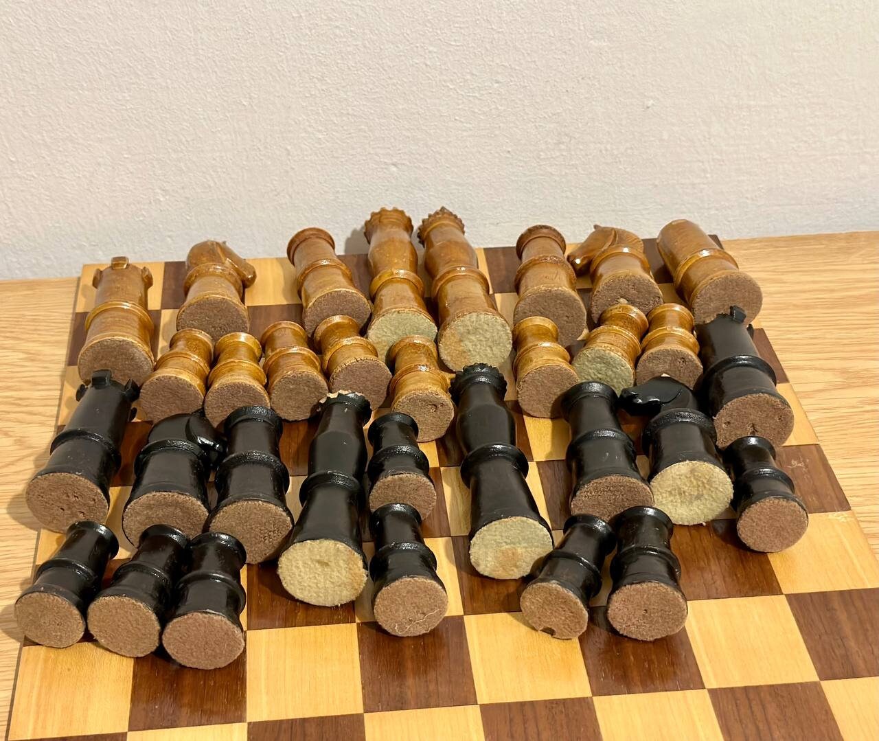 Rarest Germany Wooden Chess Set 1920s Vintage. Great Gift for Mens ...