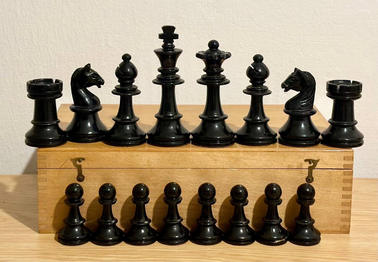 Rarest Chess Set 40s Made of Wood in Good Condition. Great Gift for ...