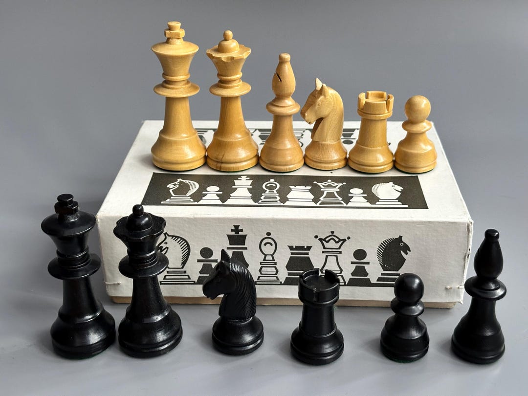 German Chess Set in Original Chess Box 70s Vintage in Great Condition ...