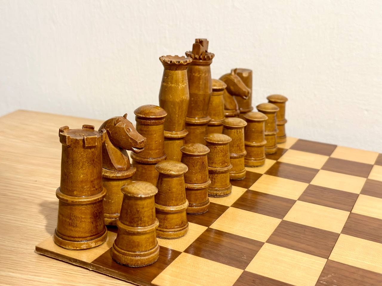 Rarest Germany Wooden Chess Set 1920s Vintage. Great Gift for Mens ...