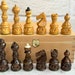 Beautiful German Chess Set With Weights. Handmade Wooden Chess Set in ...