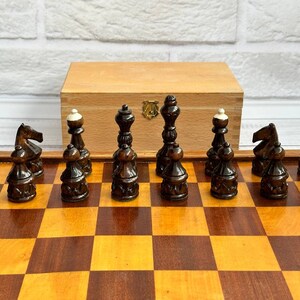 Beautiful German Chess Set With Weights. Handmade Wooden Chess Set in ...