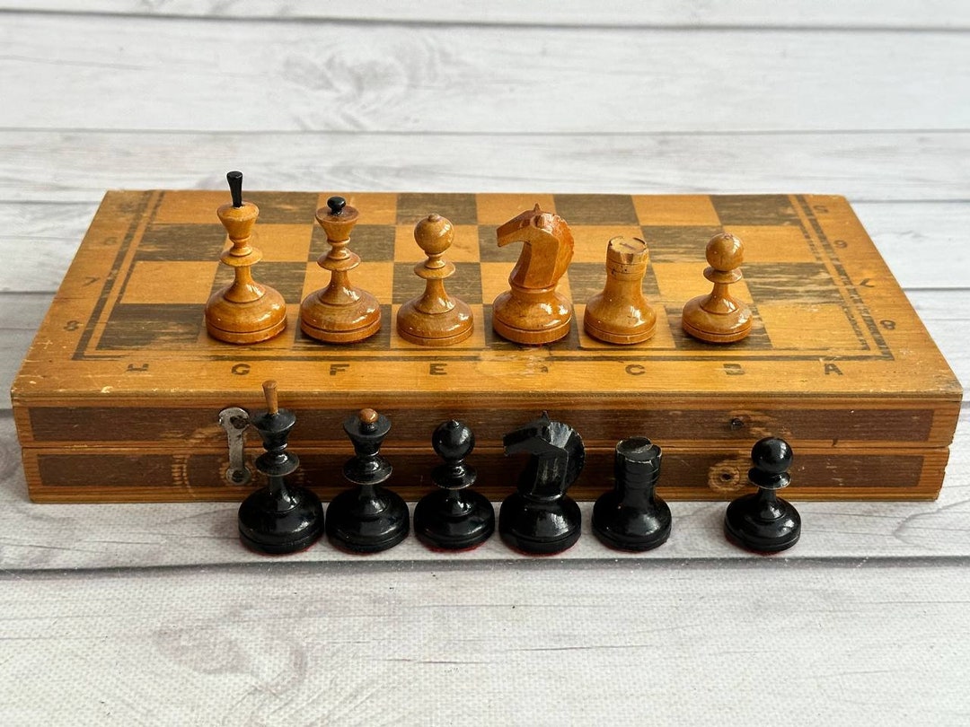 USSR Mini Chess Set nobles Very Rare 50s Vintage in Good Condition ...