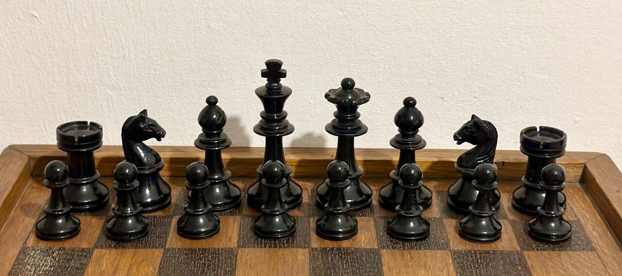 Rarest Chess Set 40s Made of Wood in Good Condition. Great Gift for ...