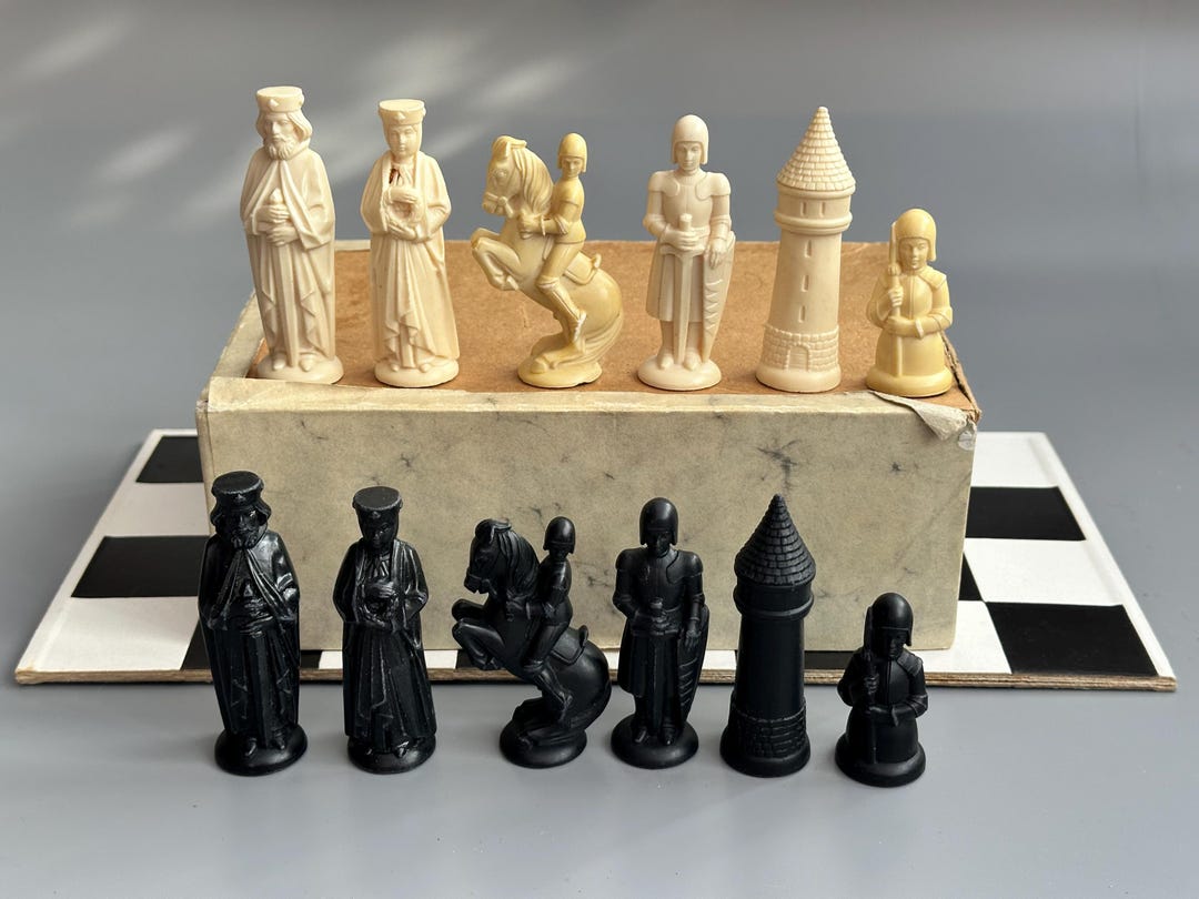 German Large Plastic Chess Set 70s Vintage in Very Good Condition Chess ...