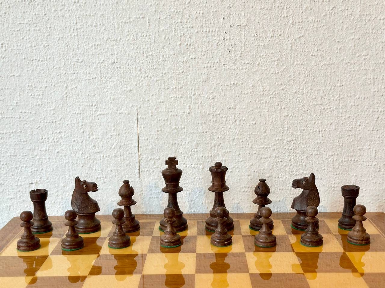 France Staunton Chess Set With Weights in Chess Box Vintage 70s in Good ...